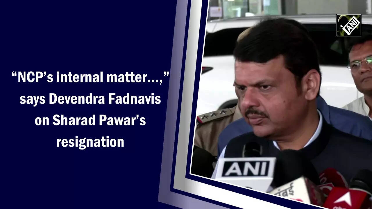 “NCP’s internal matter…,” says Devendra Fadnavis on Sharad Pawar’s resignation
