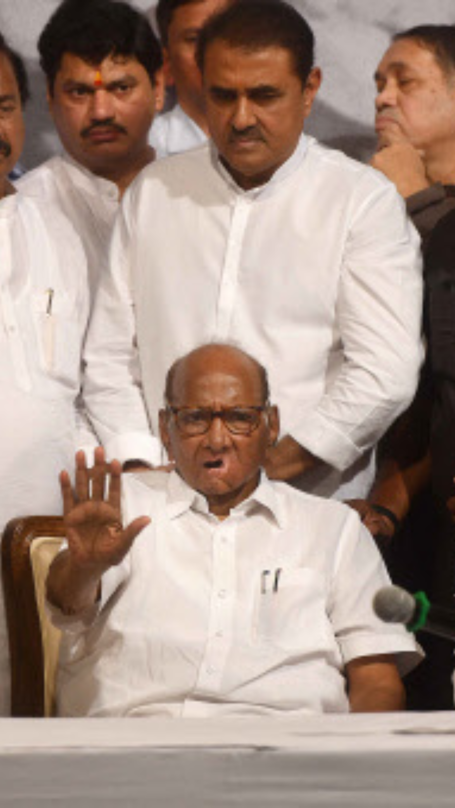 Crying leaders, protesting workers: Pawar resignation…