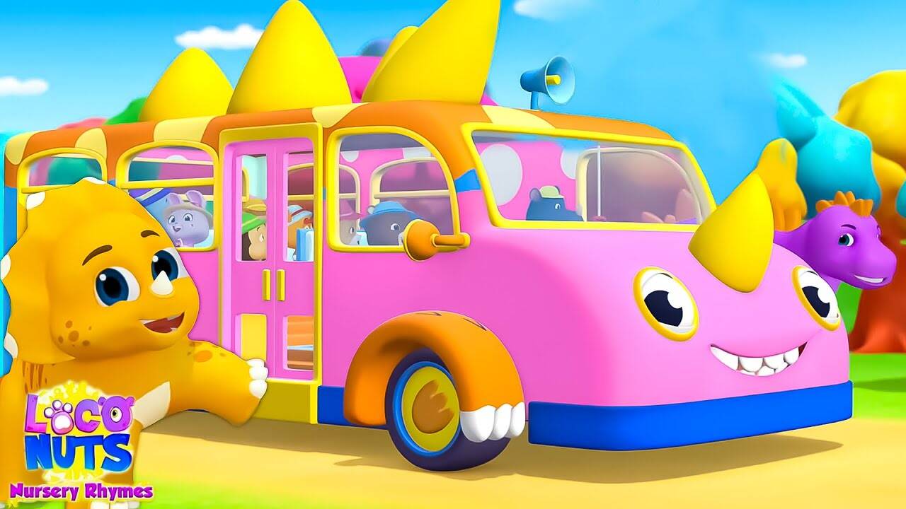 Nursery Rhymes in English: Children Video Song in English 'Wheels On ...