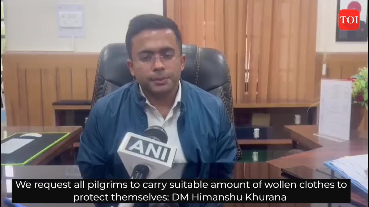Chamoli DM Himanshu Khurana on cold wave