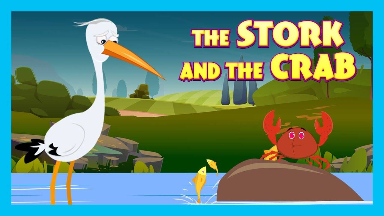Check Out Latest Kids English Nursery Story 'The Stork And The Crab ...