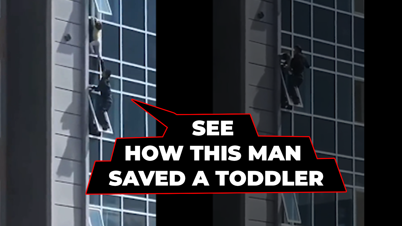 Breathtaking Video: Man climbs out of 8th-floor apartment window to ...