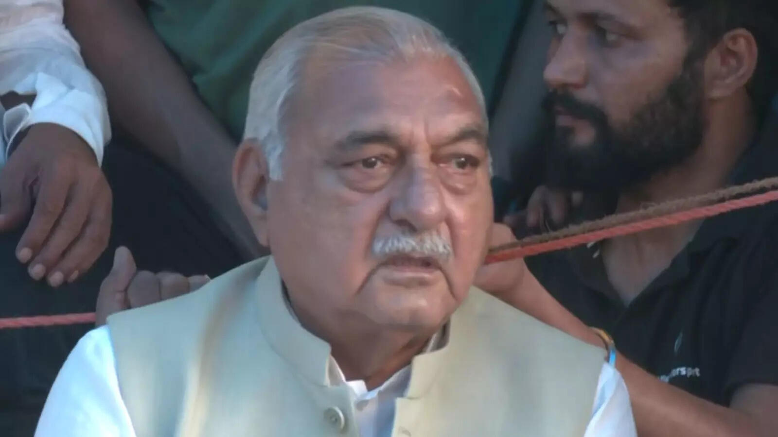 Former Haryana CM Bhupinder Hooda stands in support of wrestlers ...
