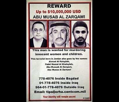 Poster boy: Abu Musab al-Zarqawi - Times of India