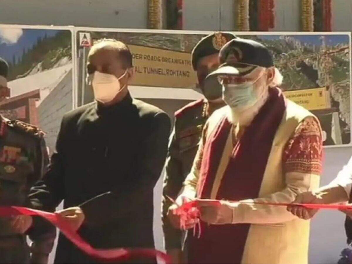 Atal Tunnel: PM Narendra Modi inaugurates world's longest highway ...