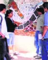 Art students create mural from scrap