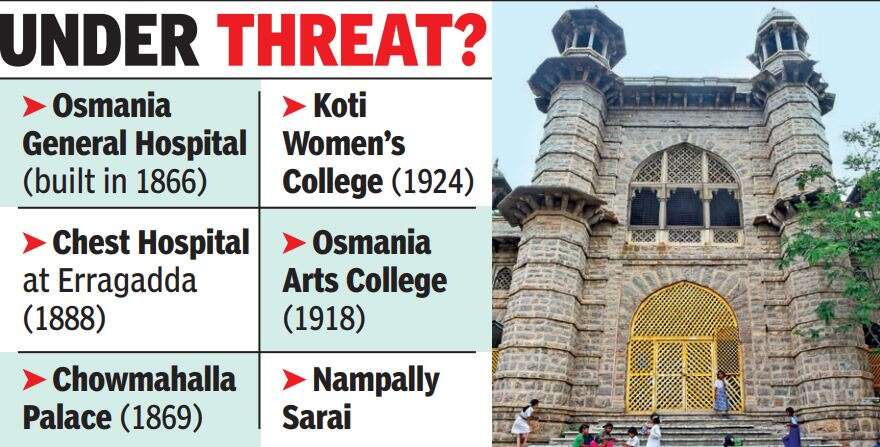 No heritage shield for many Irrum Manzils across Hyderabad | Hyderabad ...