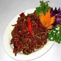 Delectable crispy chilli lamb