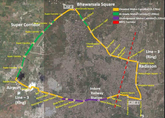 Indore: Plea to shift power line for elevated metro moved | Indore News ...