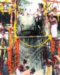 Maha majjana for Nandi