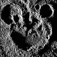 Bizarre Mickey Mouse crater on Mercury