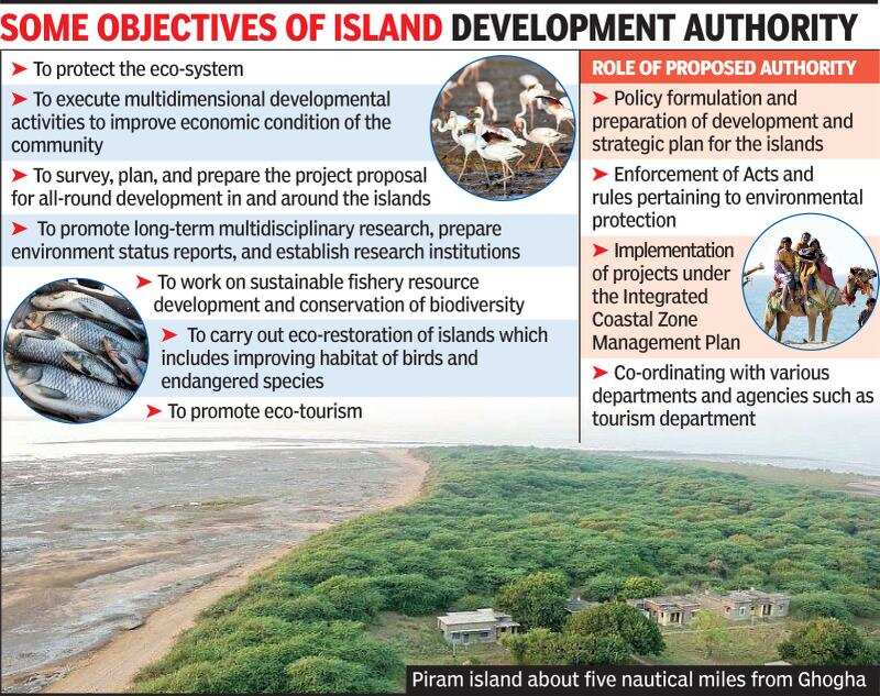 Island development plan marooned | Ahmedabad News - Times of India