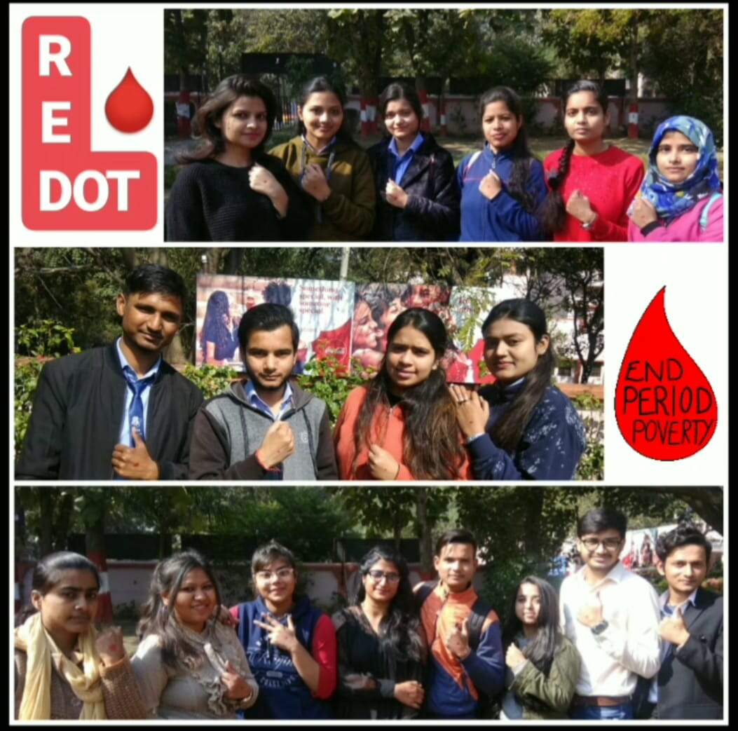 Bareilly youngsters participated in Red Dot campaign on Menstrual ...
