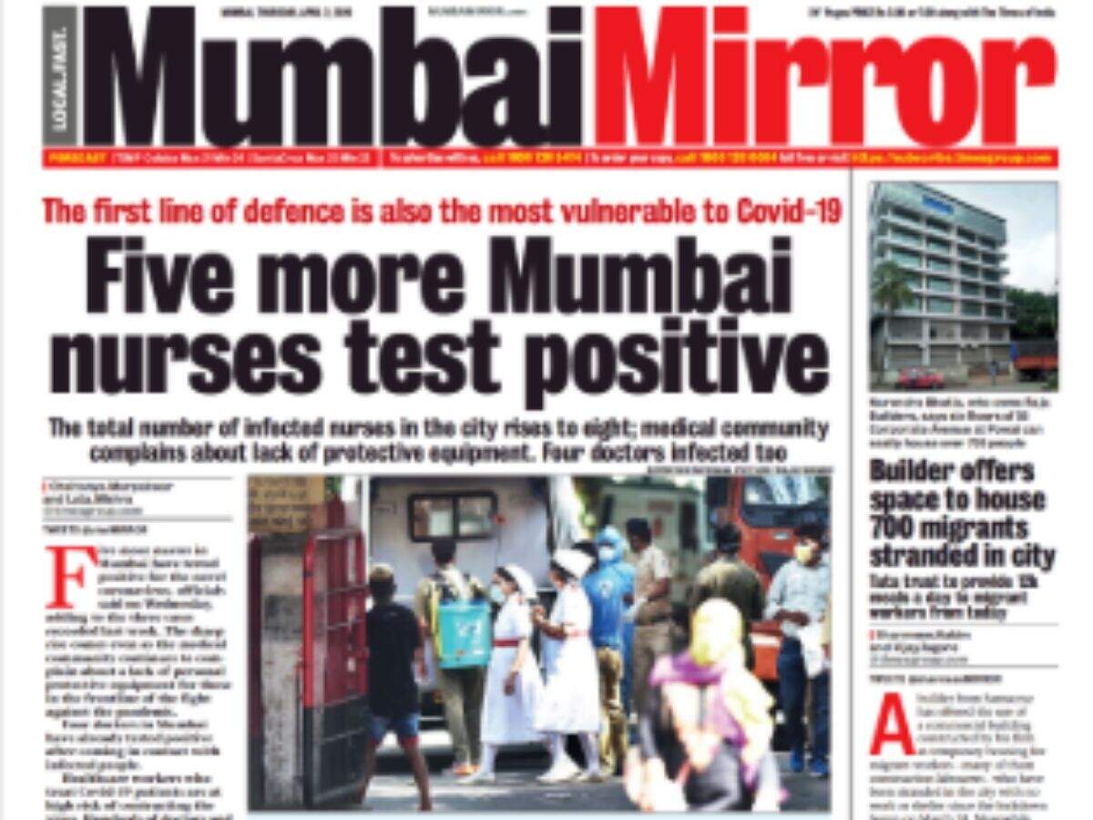 Mumbai Mirror Newspaper Is Back In The City