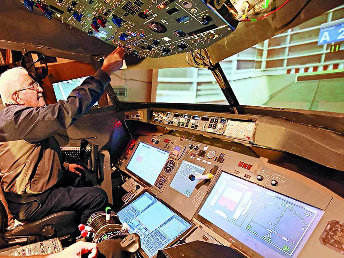 Around the world from basement cockpit