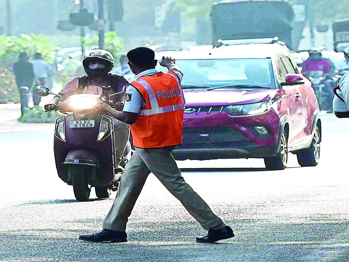 Punishment for breaking traffic rule... Wait for it