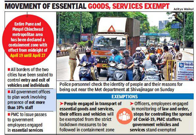 Pune Containment Zones: Pune, Pimpri Chinchwad cities declared containment zones | Pune News ...