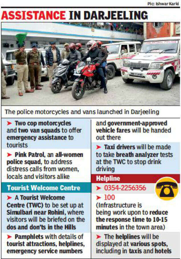 Darjeeling cops launch helpline, bike squads for Hills tourists ...
