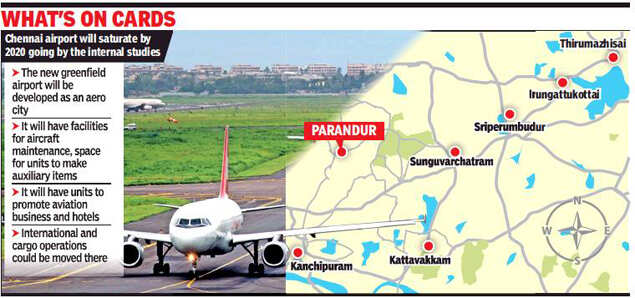 Chennai Airport: Chennai’s second airport likely at Parandur | Chennai ...