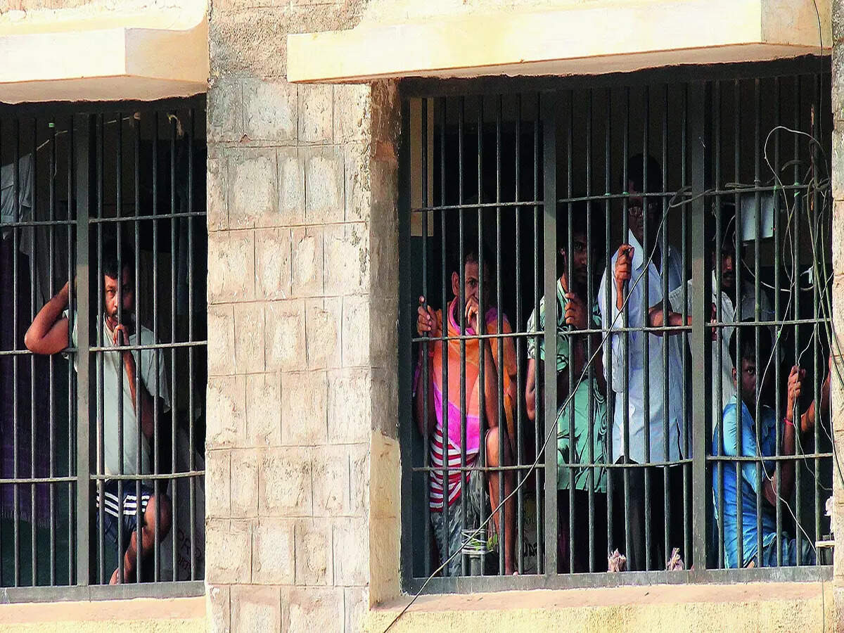 Behind bars, on an empty stomach