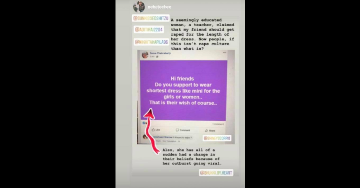 Rape Video Of Woman Publicly Shaming Girls For Wearing Short Dresses