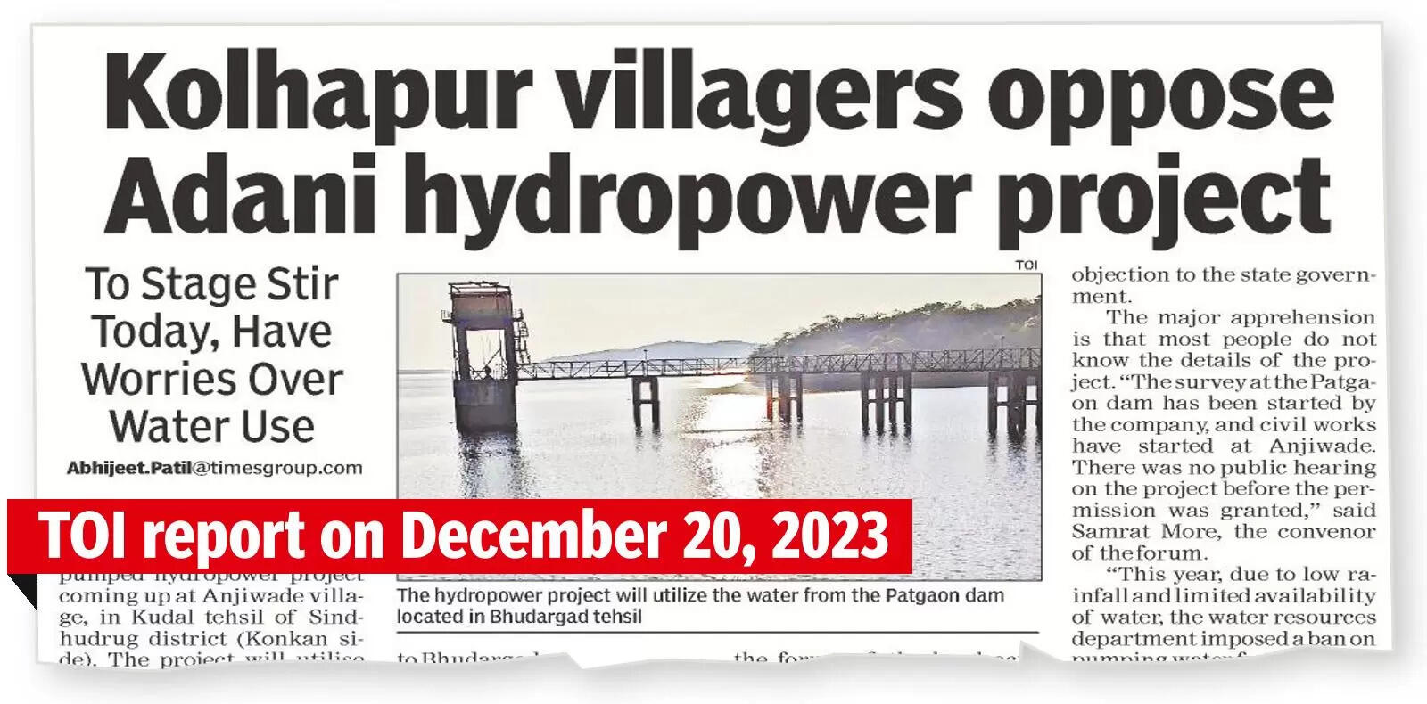 Hydropower Project: Work On Hydropower Project Is On, Say Protesters ...