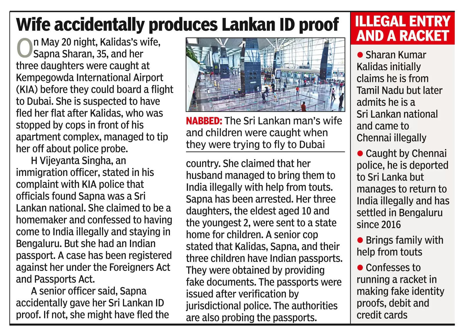 Lankan who ran fake ID racket held, family caught trying to flee ...