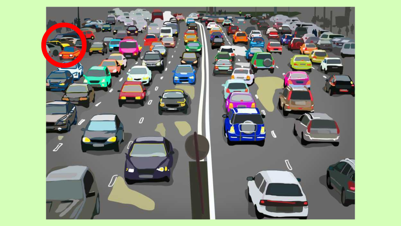 Optical Illusion: Only a sharp-eyed person can spot the yellow car in ...