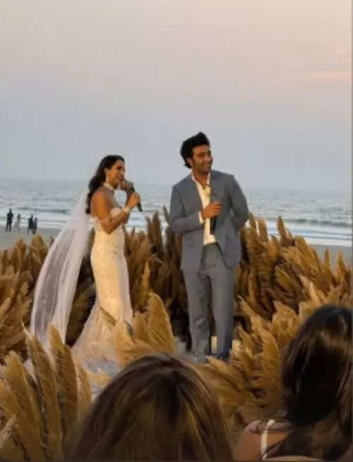 Aadar Jain marries Alekha Advani in an intimate white-themed Goa wedding, newlyweds seal the ...