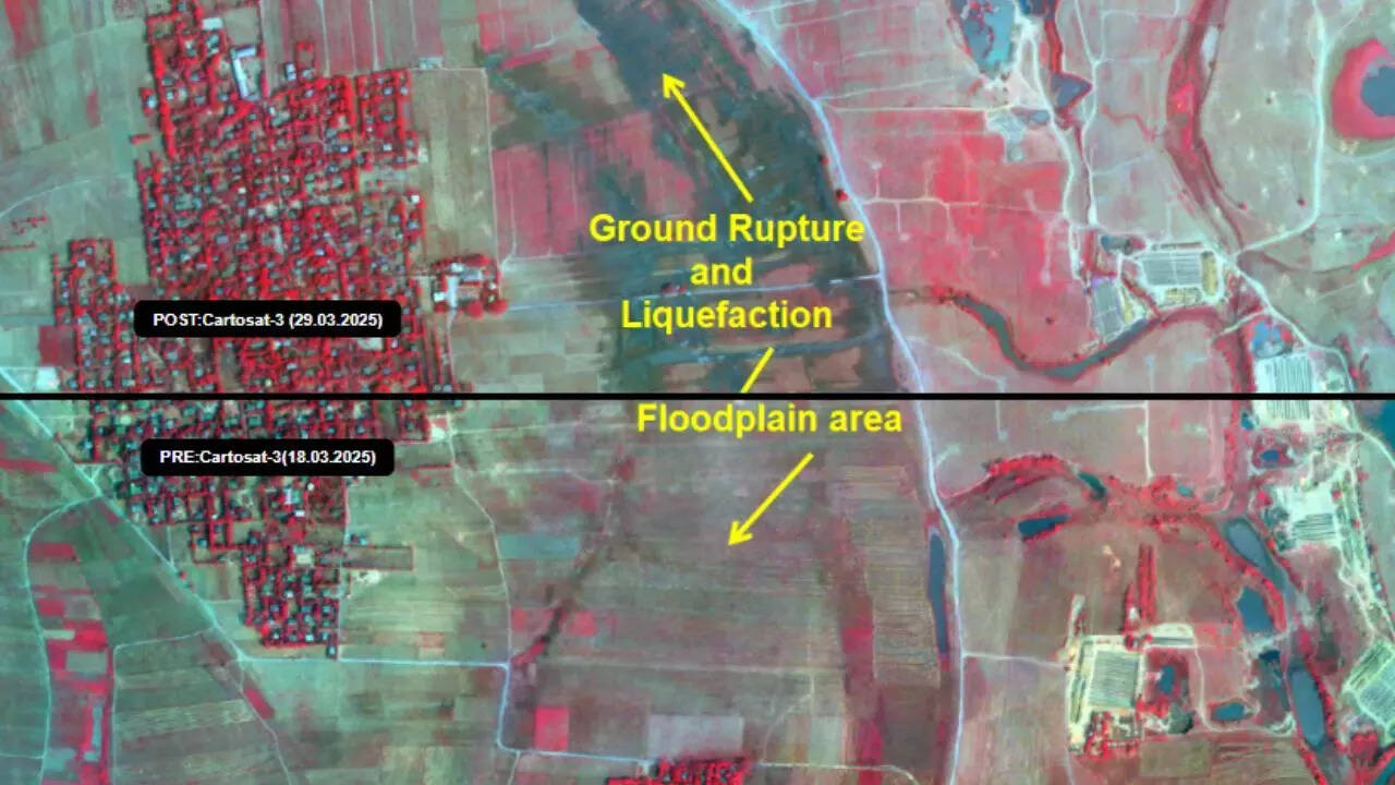 Earthquake hits Myanmar: ISRO reveals before and after satellite images ...