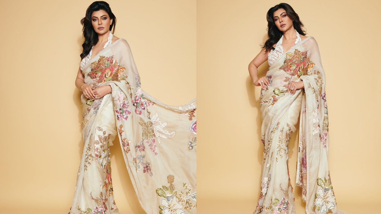 All hail the saree queen: Sushmita Sen’s look is a masterclass in elegance | - Times of India