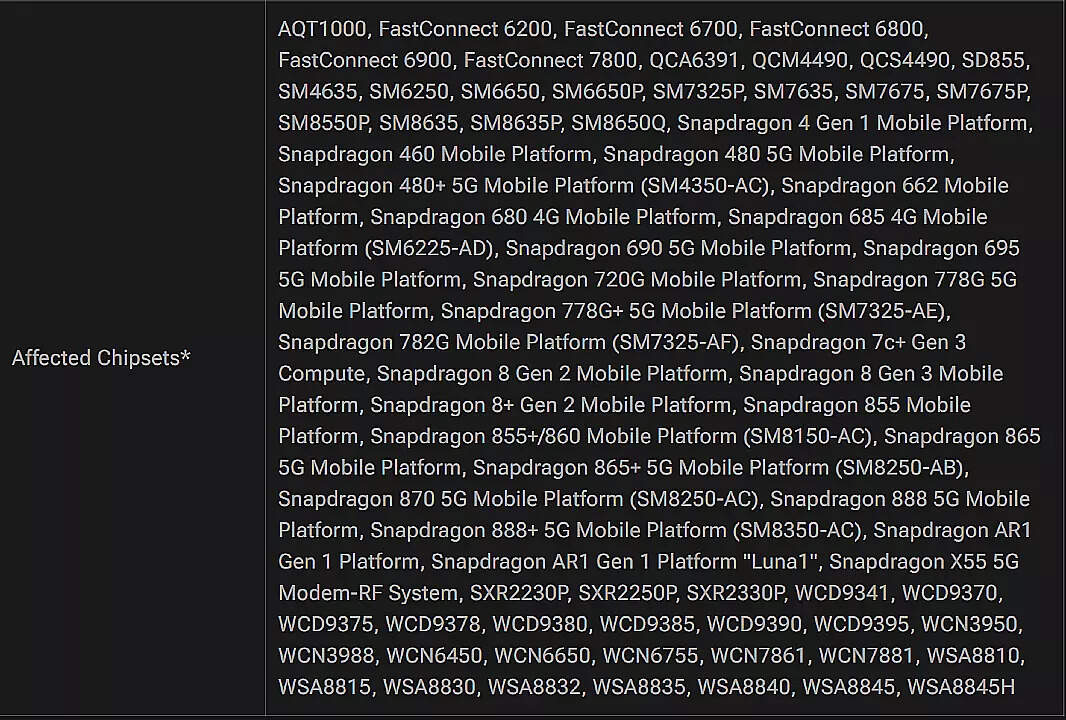 Qualcomm fixes 3 critical chip vulnerabilities exploited by hackers: List of chipsets affected ...