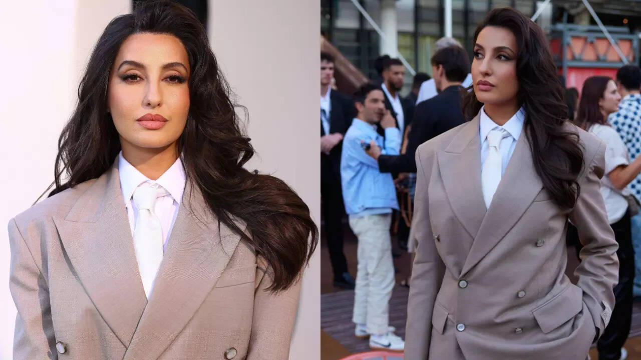 Nora Fatehi shines as a fashion icon at Louis Vuitton SS 2026 show in ...