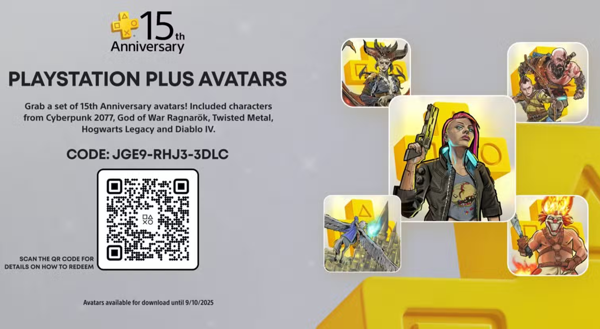 How to redeem the free PlayStation Plus 15th anniversary avatar codes ...