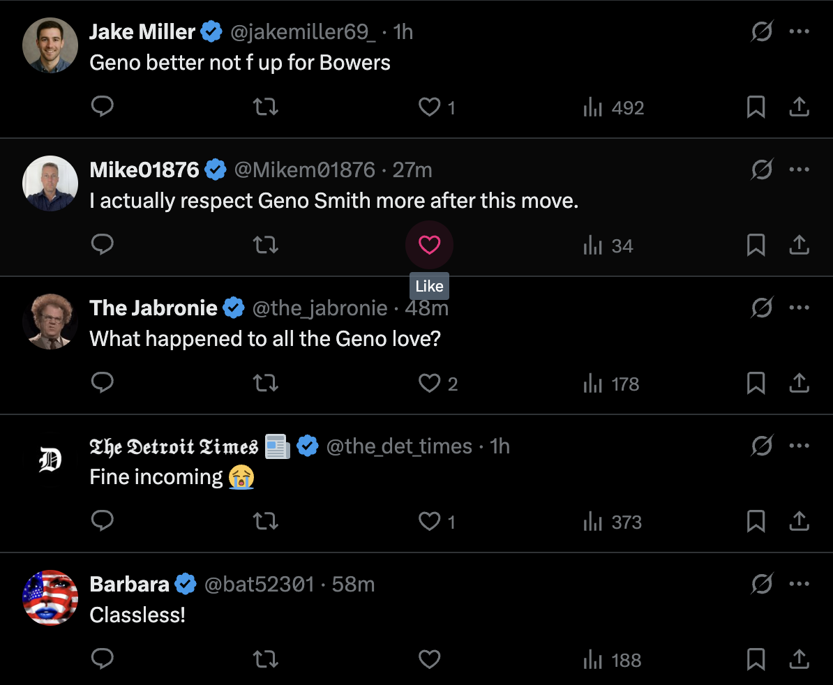 Geno Smith goes viral for giving middle finger to Seahawks fans who ...