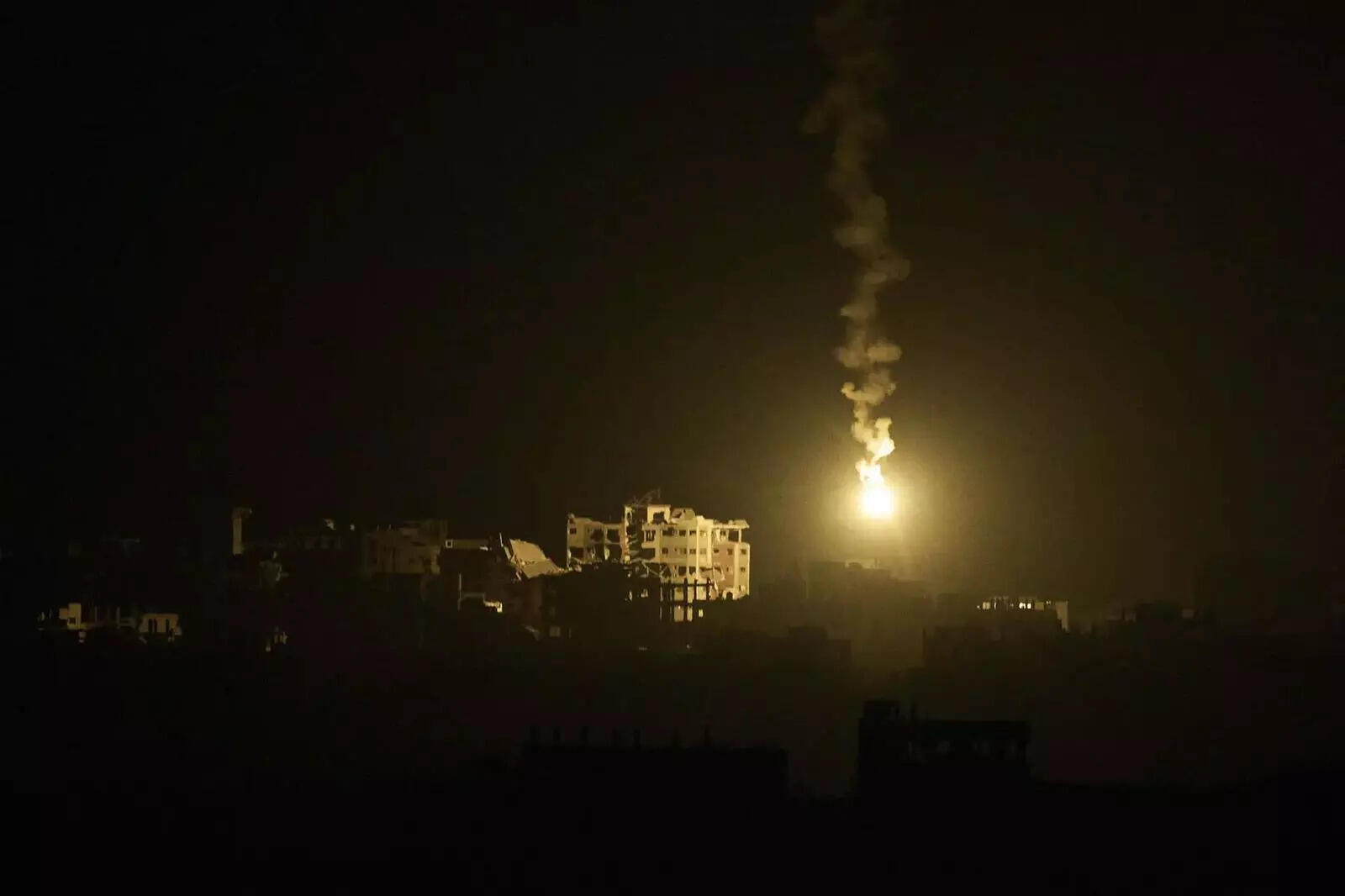'Gaza is burning': Video shows building razed to rubble; Israel begins ...