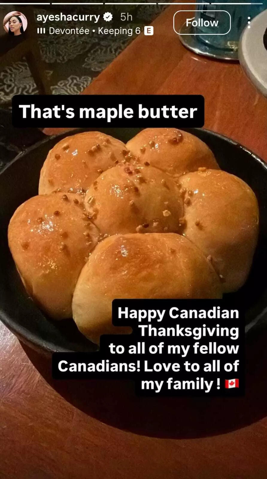 Stephen Curry’s wife Ayesha Curry celebrates Canadian Thanksgiving with ...