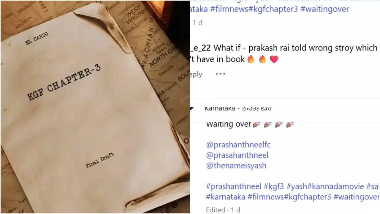 'KGF 3' final draft rumour: 'What if Prakash Raj told a different story ...