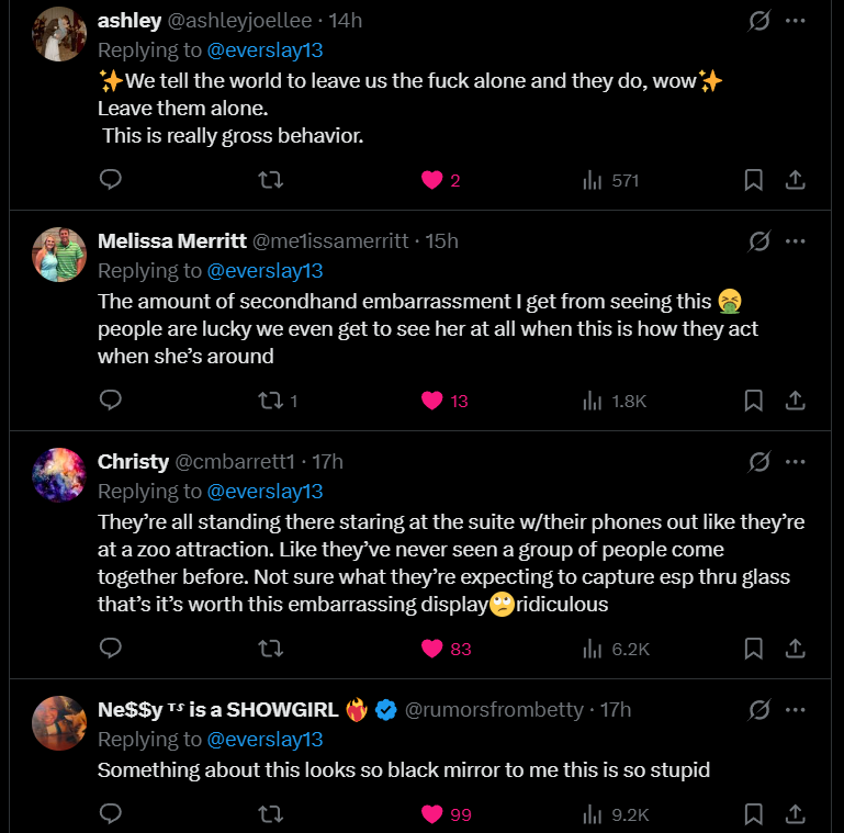 "This isn't a zoo": Fans call out bizarre behavior as Taylor Swift is ...