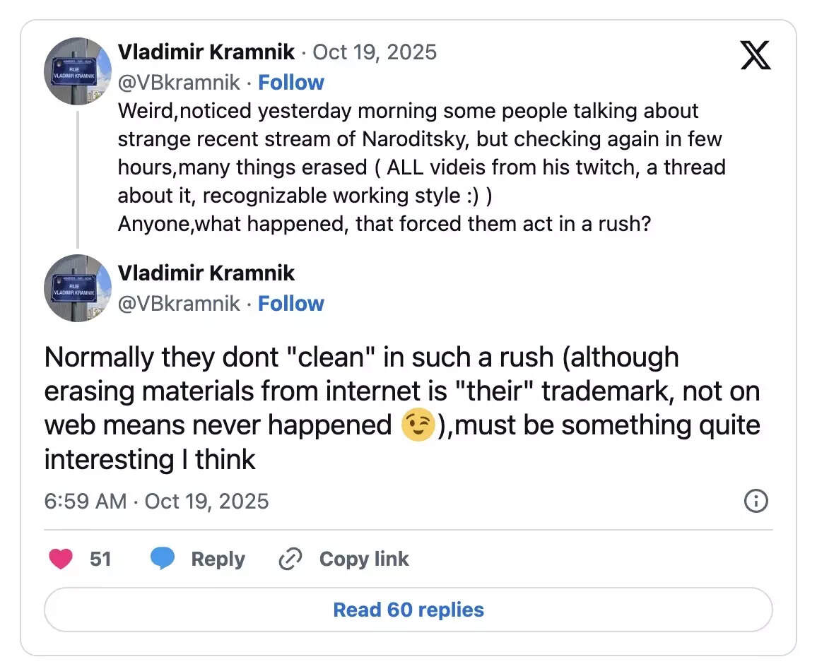 Vladimir Kramnik, who was called ‘worse than dirt’, questions Daniel Naroditsky’s sudden death ...