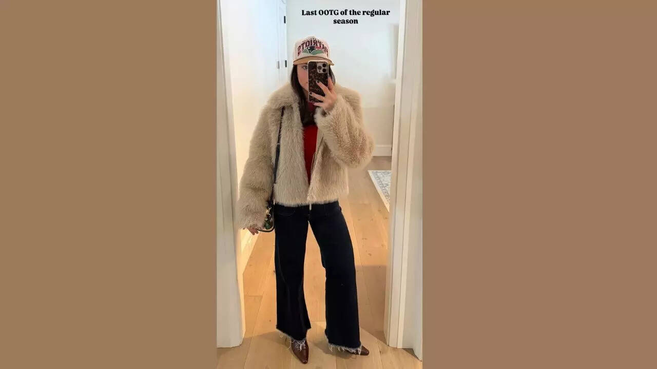 Drake Maye’s wife Ann Michael turns heads in chic Pats furry outfit ...
