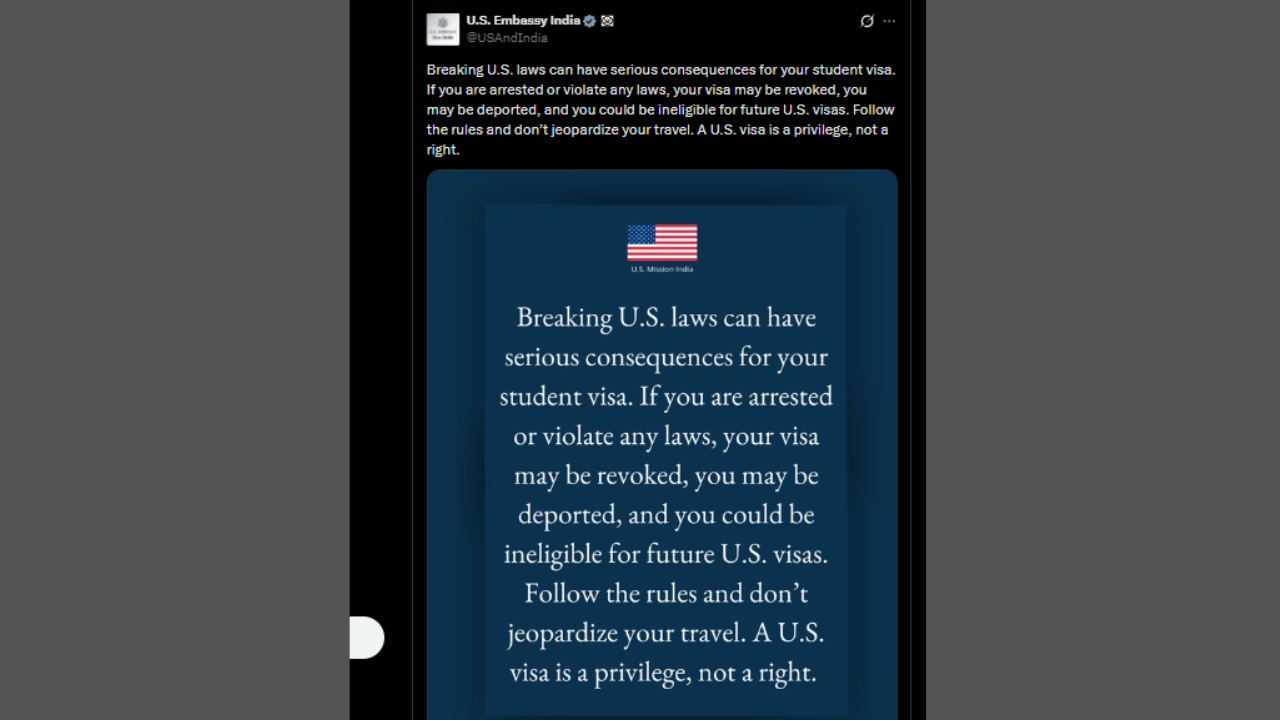 Breaking US laws could cost you your Student Visa, US Embassy warns ...