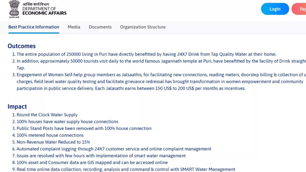 In this Indian city the water is so clean that one can drink it ...