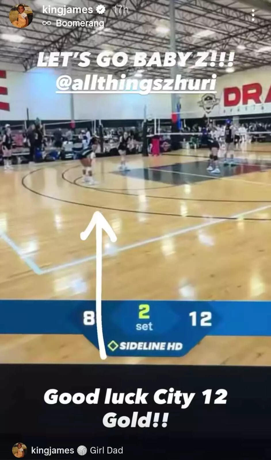 “Let’s go baby Z!” - LeBron James shows full girl dad energy while ...