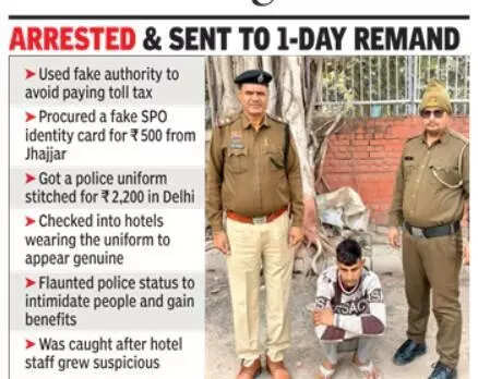 'Uniform for Rs 2,200, SPO card for Rs 500': Man posing as SI to dodge ...