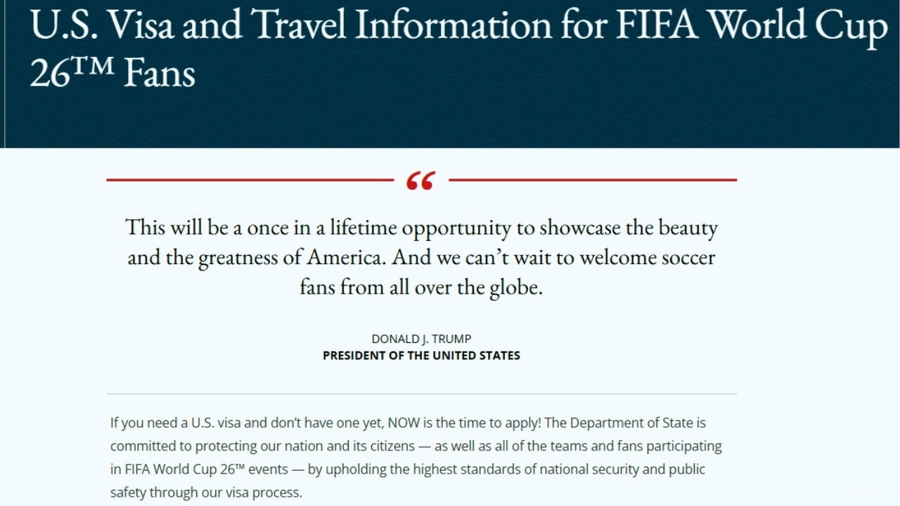 United States launches ‘FIFA PASS’ to fast-track visas for 2026 World ...