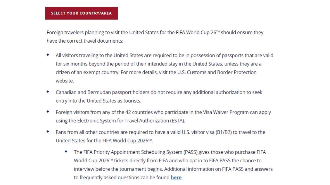 United States launches ‘FIFA PASS’ to fast-track visas for 2026 World ...