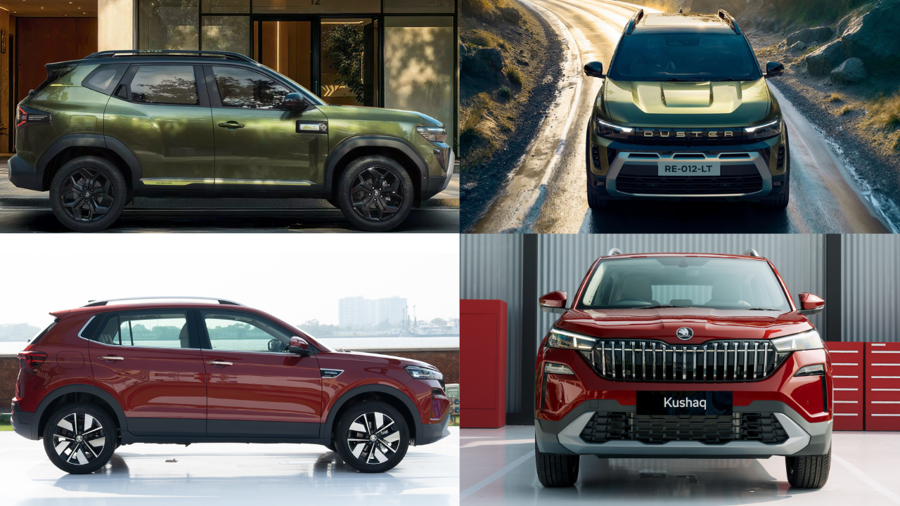 Volkswagen Tayron R-line vs Skoda Kushaq vs Renault Duster: Specs ...