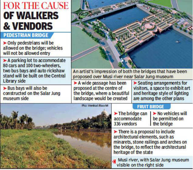 2 new bridges across Musi river hold out hope for pedestrians and ...