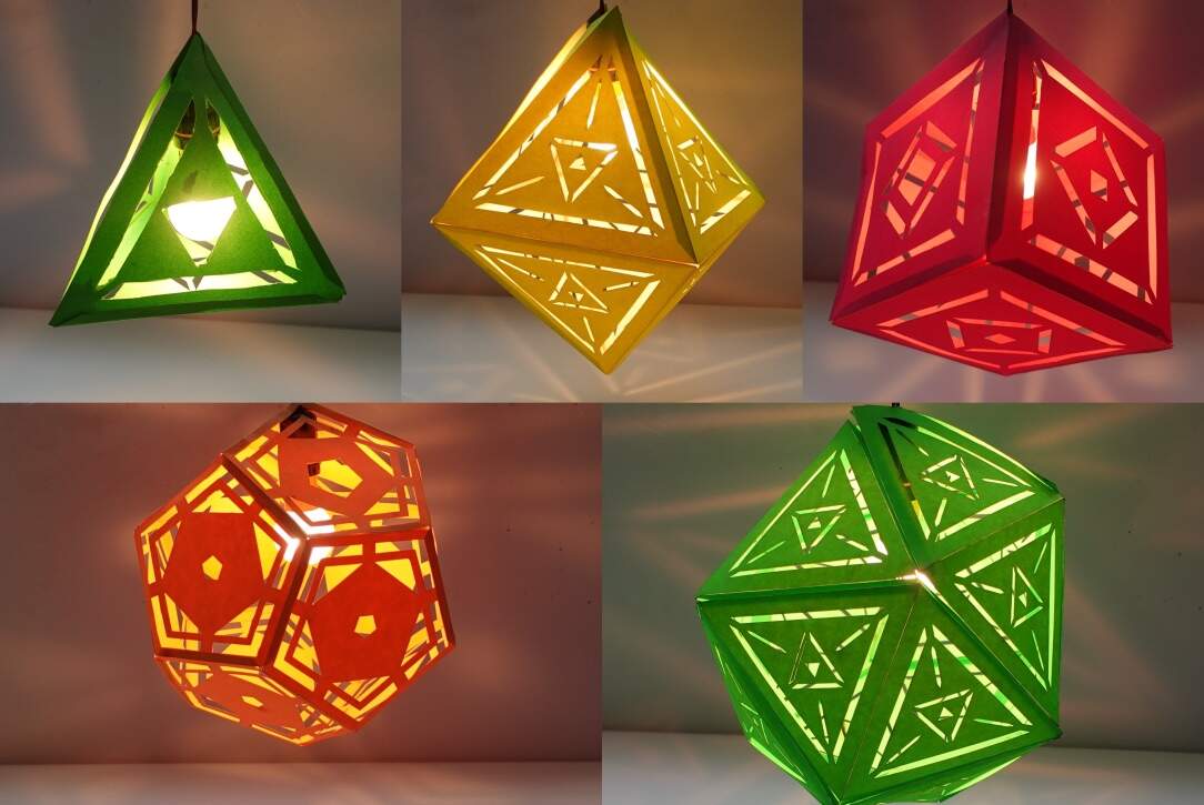 20 unique DIY mathematical lamps of paper by CCL-IITGN | Ahmedabad News ...